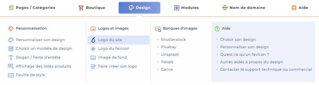 Ajouter un logo d'entête sur mon site - CmonSite